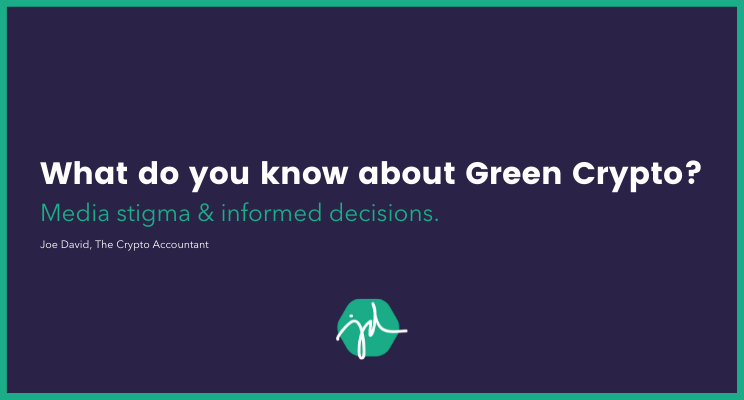 What do you know about green crypto? | by Joe David | Medium