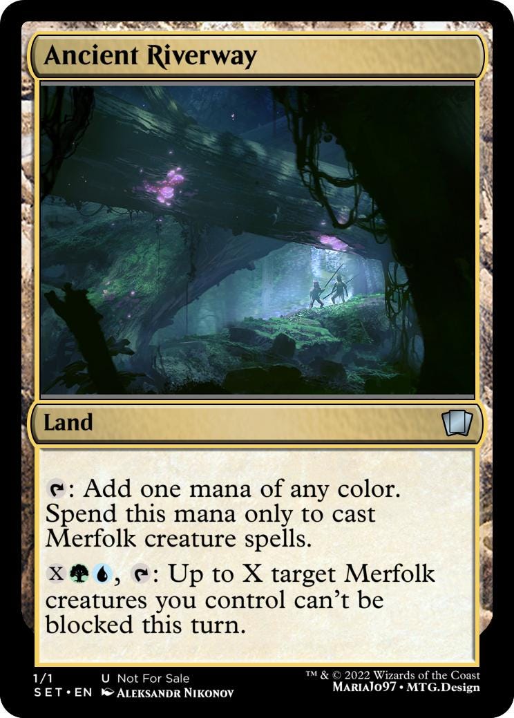 Ancient Riverway (MtG custom card) - José María Del Hoyo - Medium