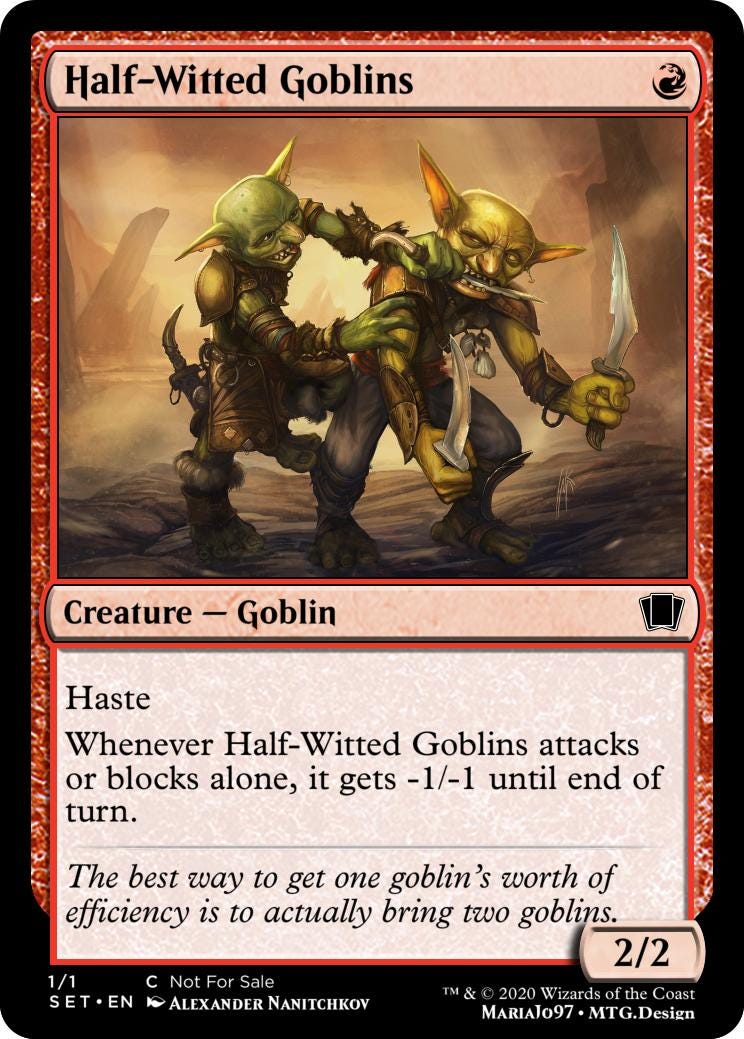 Half-Witted (MtG custom card) - José María Del Hoyo - Medium