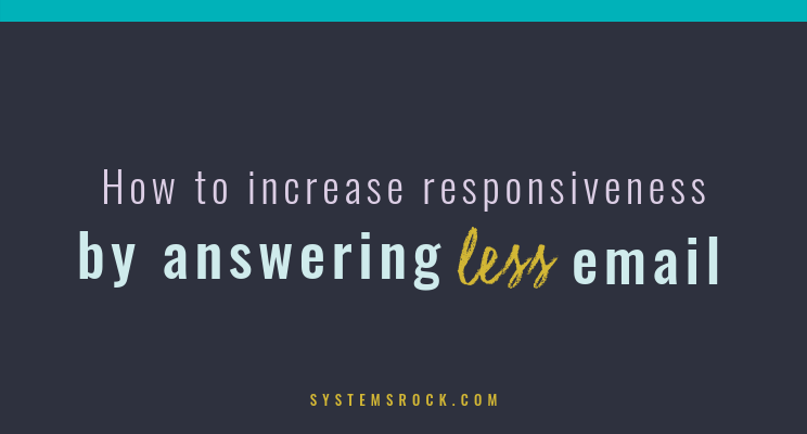 How to increase responsiveness by answering less email | by Natasha ...