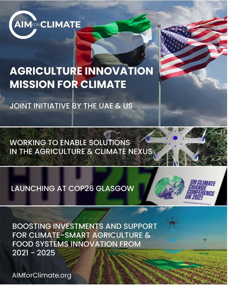 COP26: UAE and USA led AIM for Climate $4b initiative to help ...