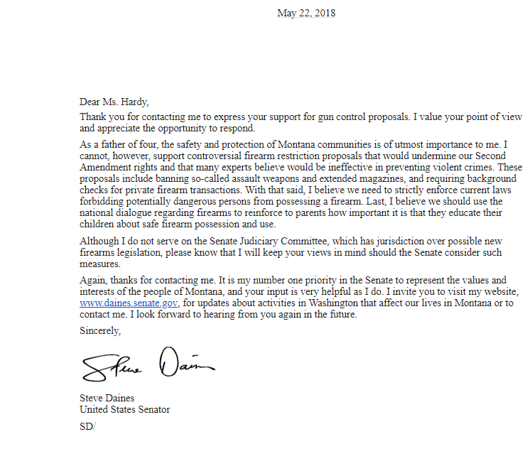Dear Mister Senator. Hello Senator, | by Katie H | Medium