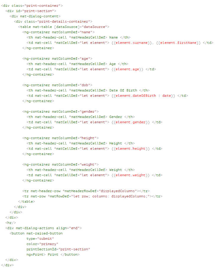 How to print scrollable content with ngx-print? | by Sandeep Kumar | Medium