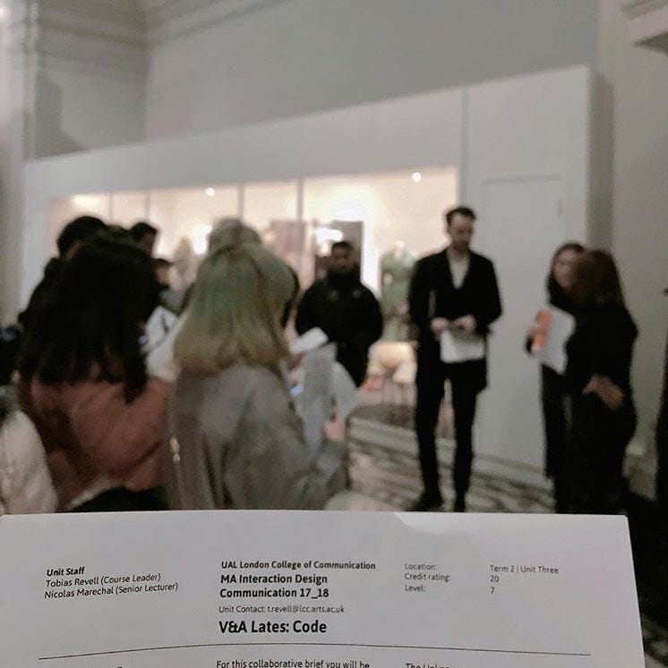 V&A Late: Code (Week1). Day 1、2 | by Jiale Zhu | Medium