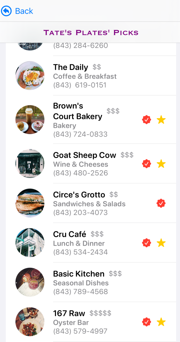 Native App Development Final: Tate’s Plates + | by Beau Wallace | Medium