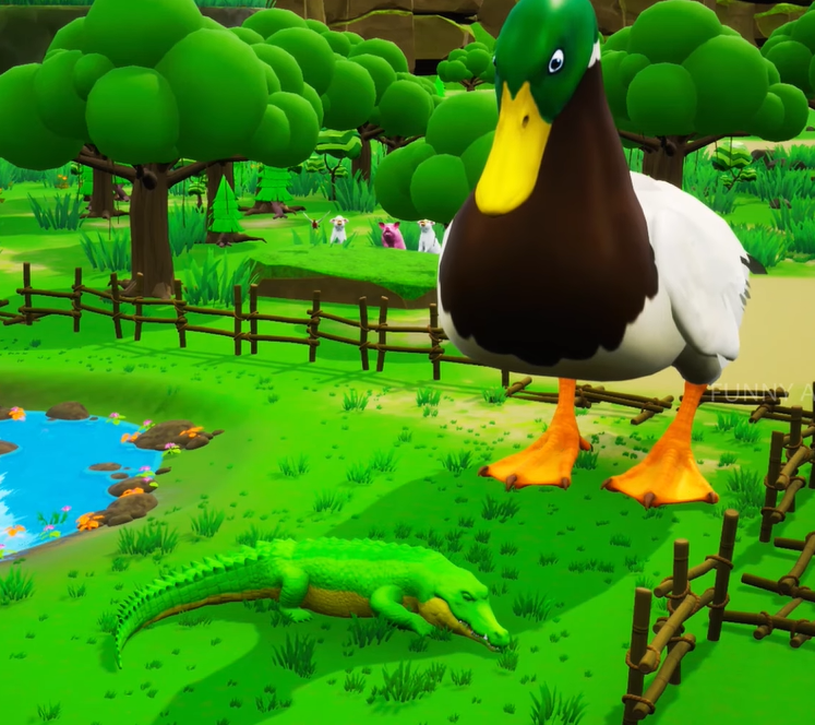 Giant Duck vs Crocodile Farm | Magical Duck Save Animals from Crocodile ...