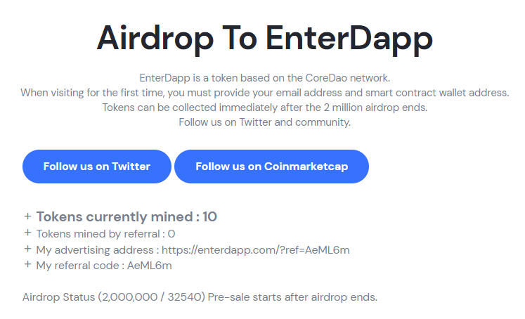 Dear valued Enterdapp community members, We are excited to announce ...