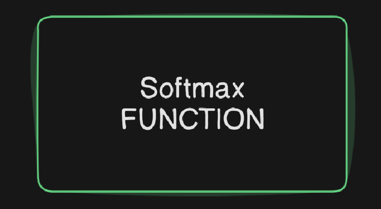 AI: The Softmax Function. Artificial Intelligence | by Shahwar Alam ...