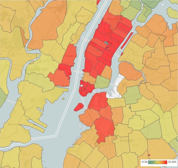 HUD Sec.8 Rent Thresholds by Zip: 2016 | by Clarendon | Clarendon ...