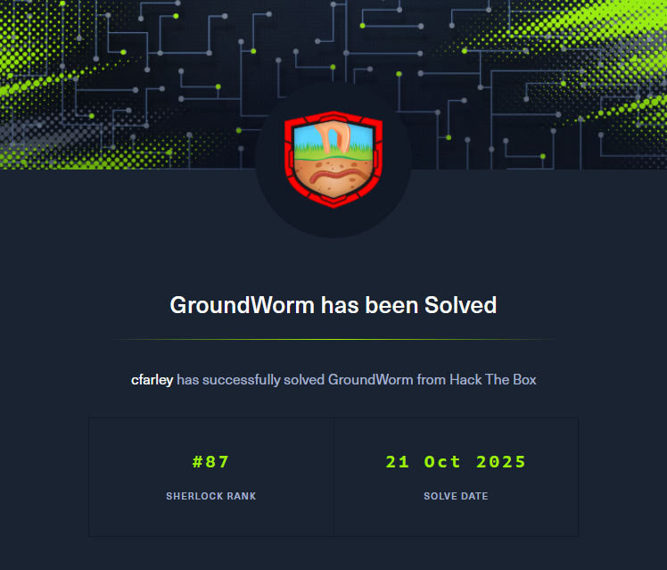 GroundWorm | HackTheBox. This article will serve as a… | by Corey ...