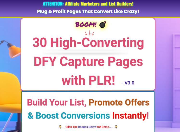 30 High Converting Capture Pages Review 2025 + PLR Bonus | Medium