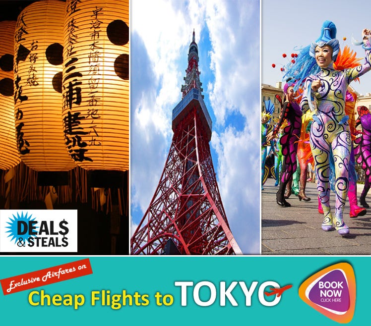 Fly to Tokyo With Lowest Airfares on Airline Tickets to Tokyo | by ...