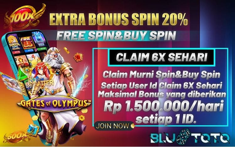 Blutoto- Event Bonus hadiah Slot Terbesar Extra Bonus SPIN 20% Berlaku ...