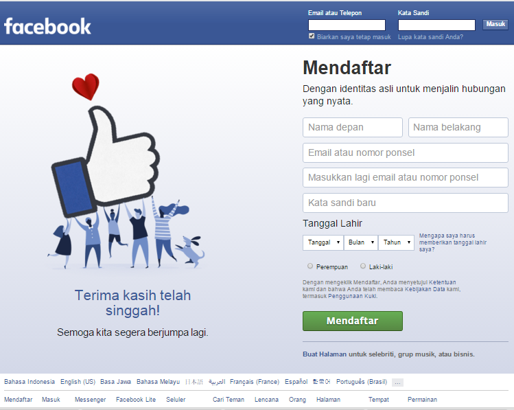 Cara Membuat Facebook. Facebook adalah sebuah layanan jejaring… | by ...
