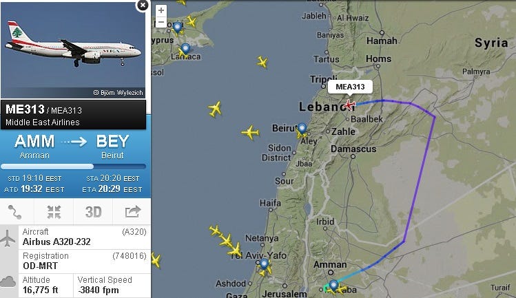 Flying over war. MEA regularly flying commercial flights… | by Stevan ...