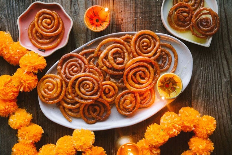 Persian zoolbia sweet | jalebi. Jalebi or Zoolbia is a completely… | by ...