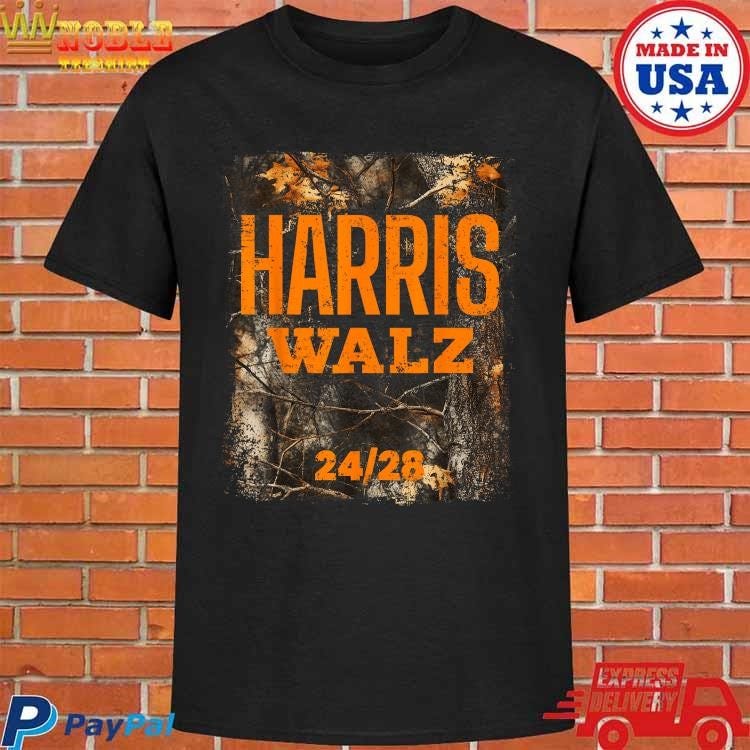 Official Harris waltz camo signal orange T-shirt | by 20fashionshirt ...