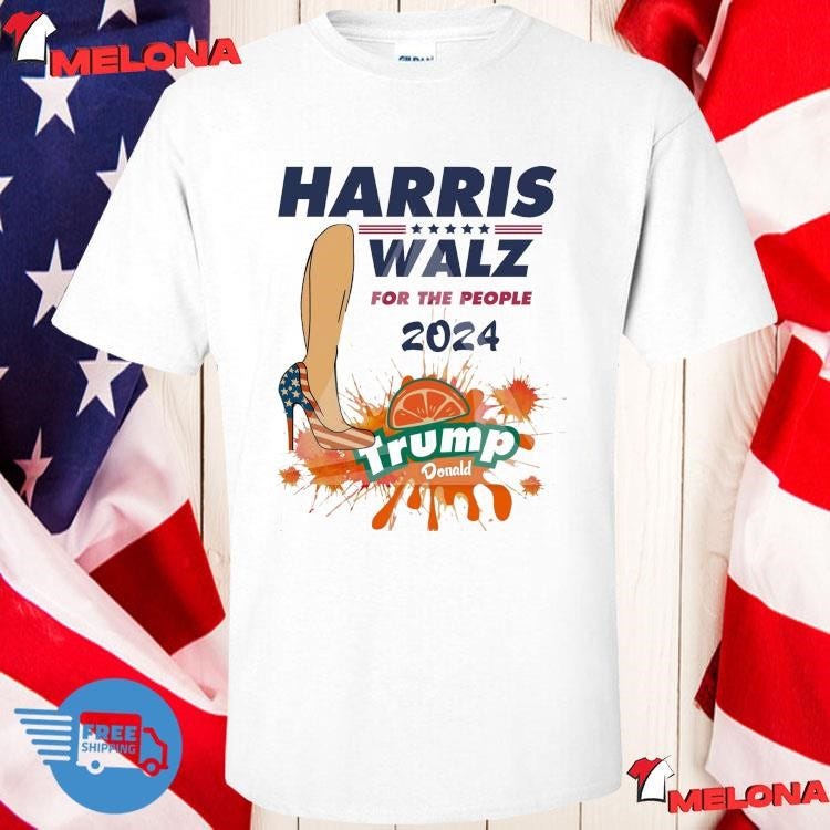 Harris Walz For The People 2024 Donald Trump Trampled Orange T-shirt ...