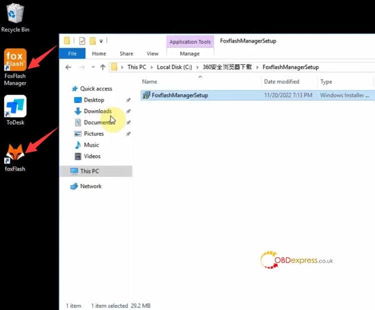 The installation process of two FoxFlash software | by OBDtool | Medium