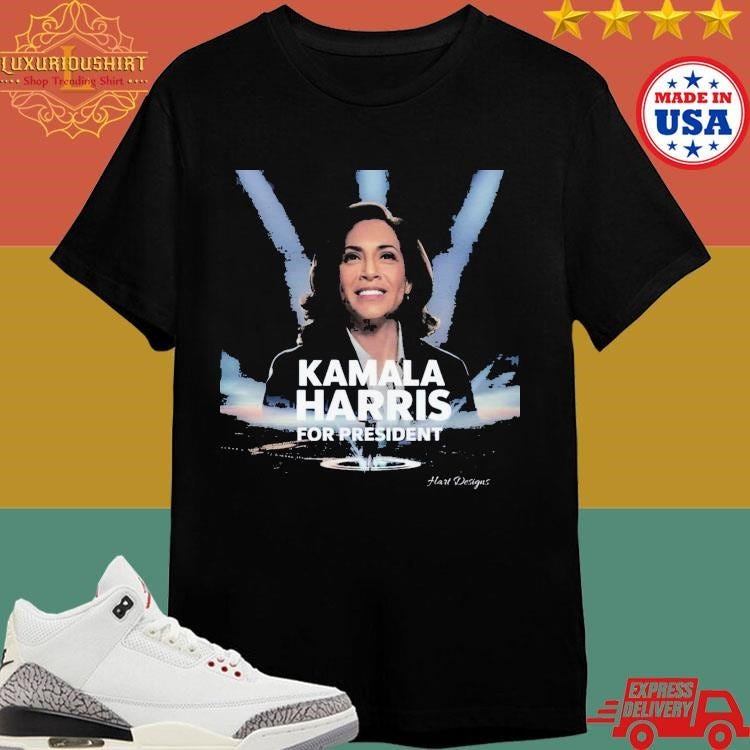 Official Kamala Harris For American President City Hart Designs T-shirt ...