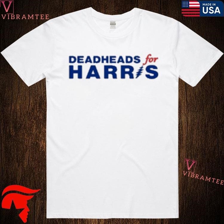 Official Deadheads For Kamala Harris 2024 Shirt Lannguyen310 Medium