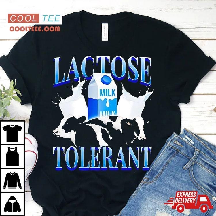 Milk Lactose Tolerant Shirt - Mydad - Medium