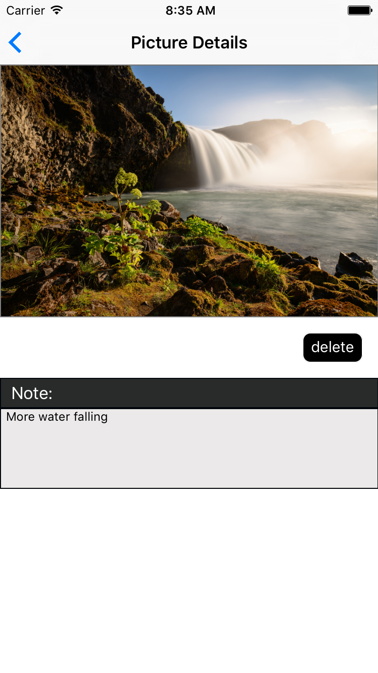 Stateful Nativescript picture gallery app with Font Awesome 5 icons | by Angel Dominguez | Medium