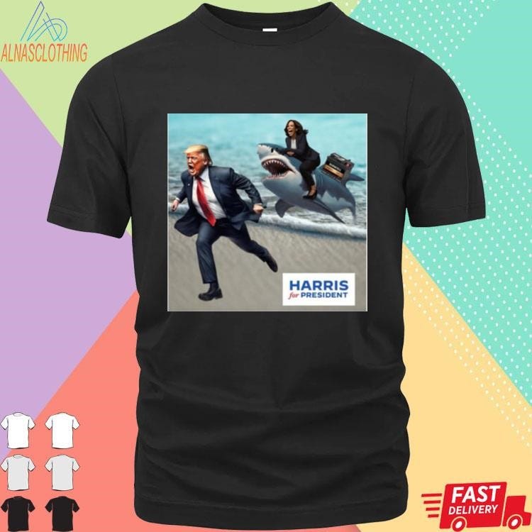 Official Trump and Kamala Harris make America laugh again T-shirt ...