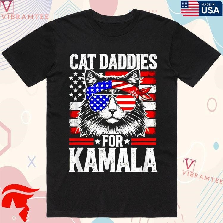 Official Cat Daddies For Kamala Usa Madam President 2024 Shirt By