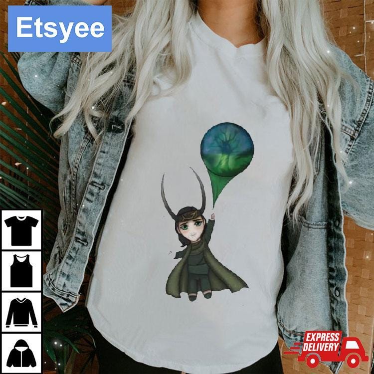 Loki’s Glorious Balloon Cartoon T-Shirt | by Etsyee | Feb, 2024 | Medium