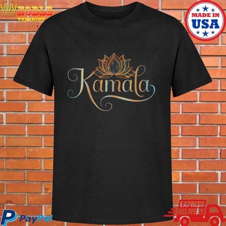 Official Kamala for president lotus flower vote blue 2024 T-shirt ...