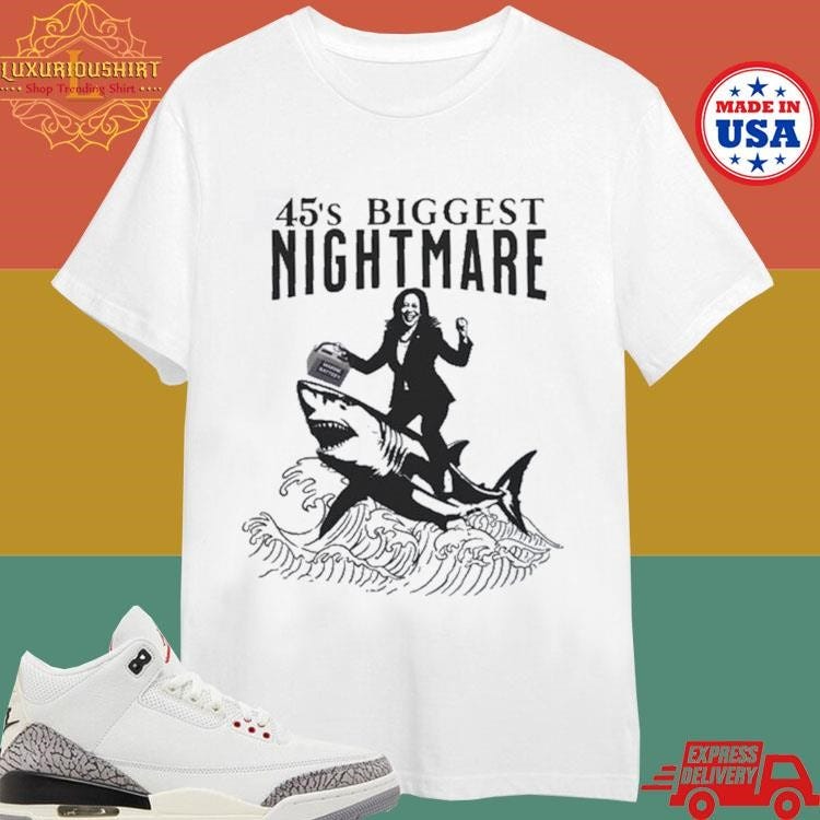 Official Kamala Harris President Ride A Shark Anti Republican 45s ...