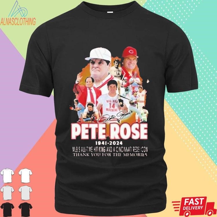 Official Pete rose 1941–2024 mlb’s alltime hit king and a cincinnatI ...