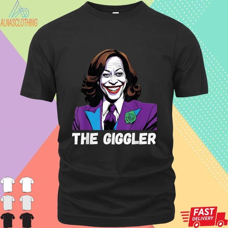 Official Joker x Kamala Harris the giggler T-shirt - 1steeshirt - Medium
