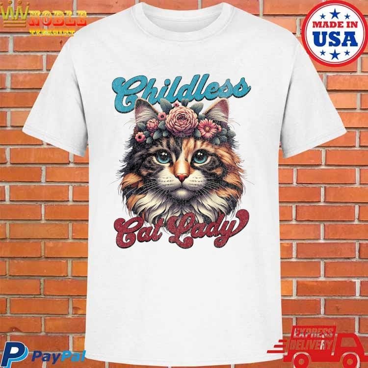 Official Childless cat lady cat lover T-shirt | by 20fashionshirt | Jul ...