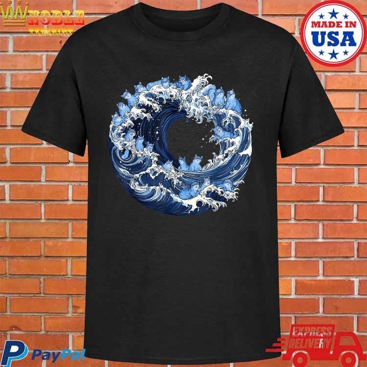 Official Cute wave of blue cats for Kamala T-shirt | by NobleteeShirt ...