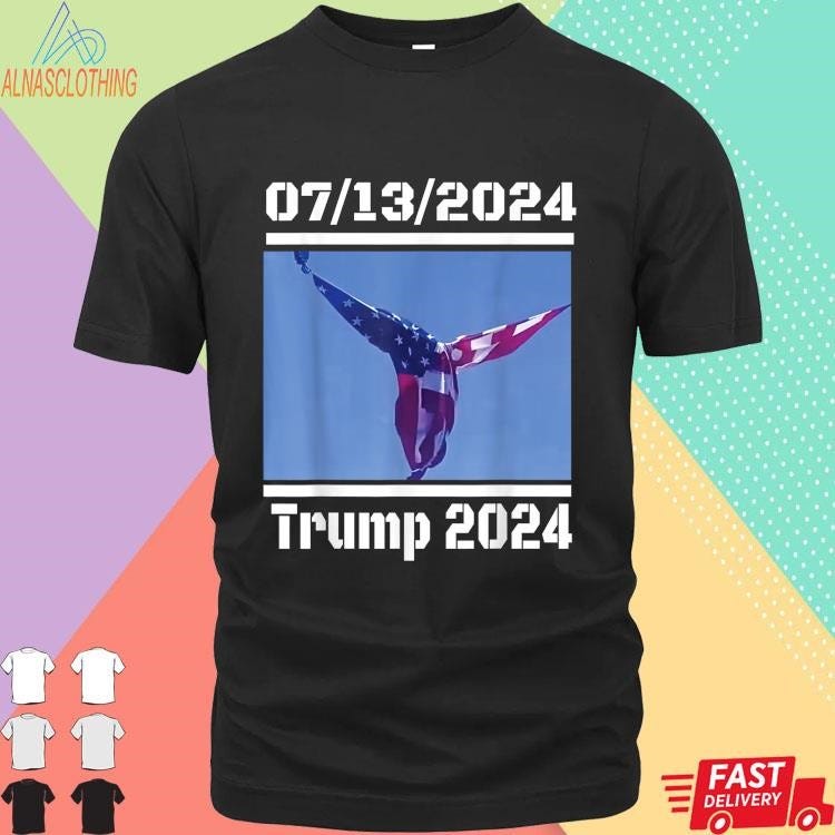 Official Angel flag at Trump rally Trump 07 13 2024 miracle T-shirt ...
