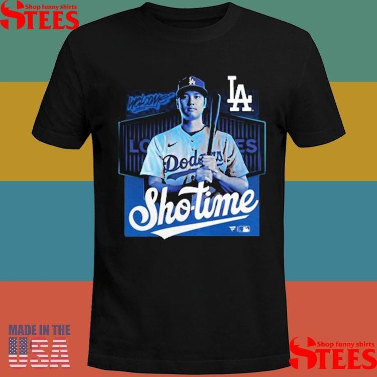 Official Dodgers Shohei Ohtani Sho-time Hitter Shirt - royaltees - Medium