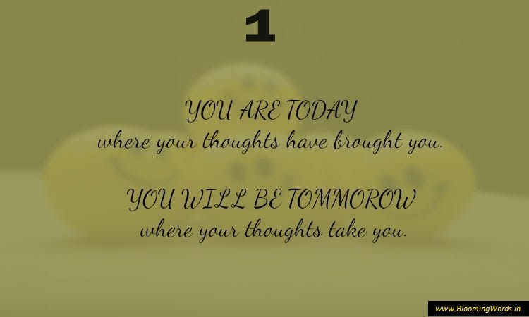 7 motivational quotes to make thoughts positive. | by Blooming Words ...