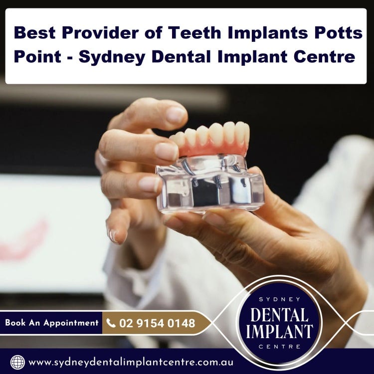 Best Provider of Teeth Implants Potts Point — Sydney Dental Implant ...