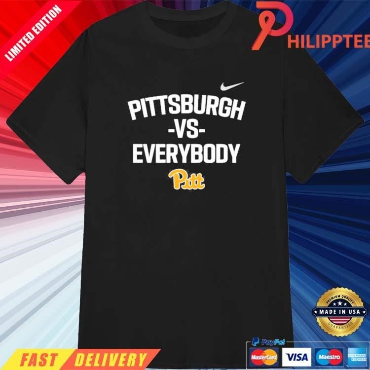 Alex Kline Wearing Pittsburgh Vs Everybody Pitt Shirt - philipptee - Medium