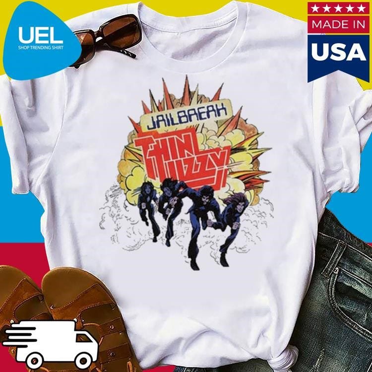 Official Thin lizzy jailbreak explosion T-shirt - Seronashirt Store ...