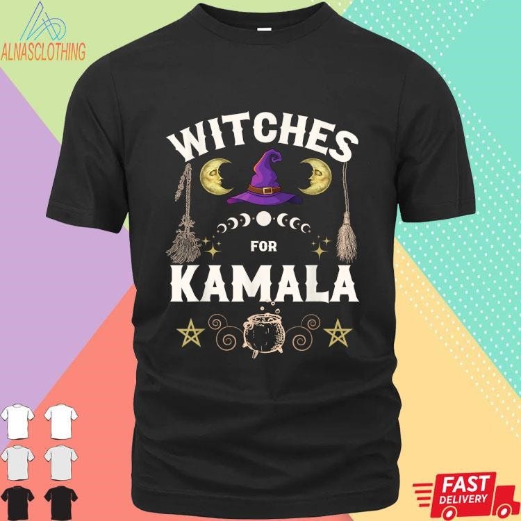 Official Witches for Kamala Harris halloween T-shirt - 1steeshirt - Medium