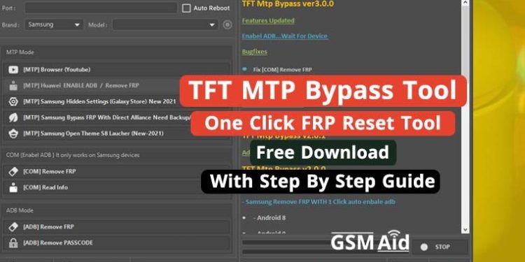 TFT MTP Bypass Tool 3.0 Free | Emergency Mode FRP Reset One-Click | by Gsm Aid | Medium