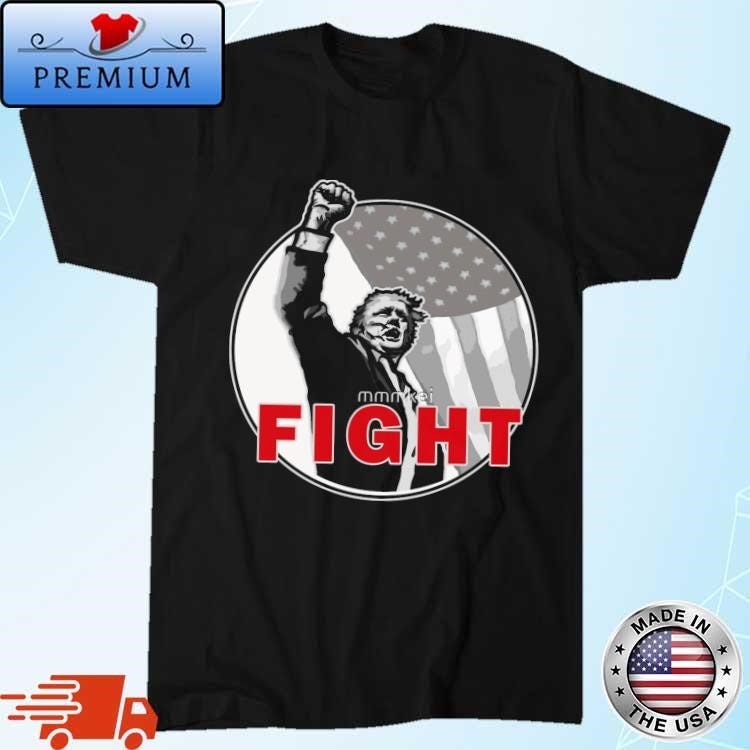 Official Trump 2024 Defiant Raised Fist Fight T-shirt - Premium Tee ...