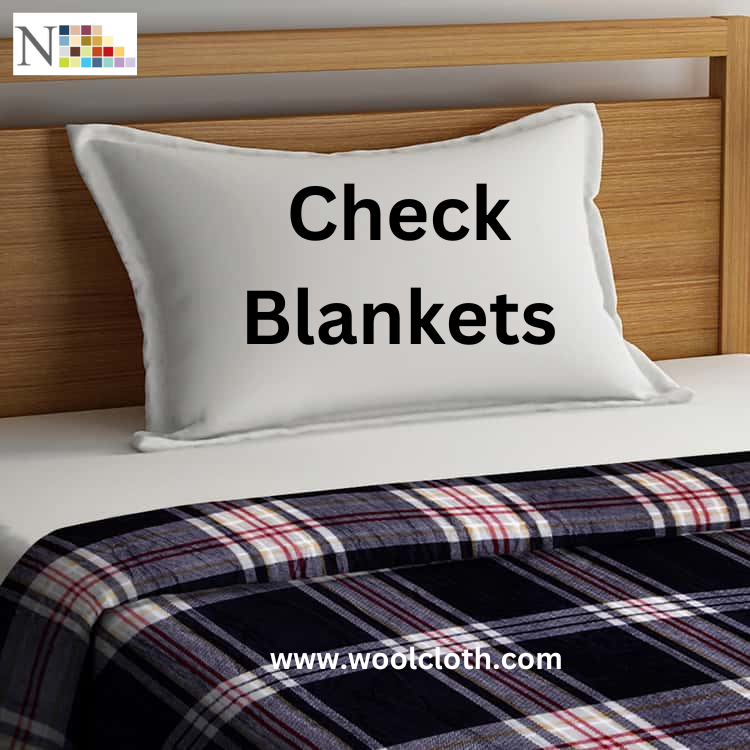 Check Blankets| Woolcloth - Wool Cloth - Medium