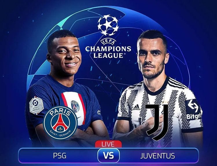 LIVE STREAMING Juventus Vs PSG LIVE UEFA CHAMPIONS LEAGUE - Reyes Kion ...