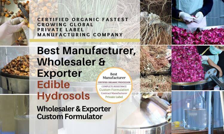 Edible Hydrosols Manufacturer, Exporter and Bulk Supplier - Aadhunik ...