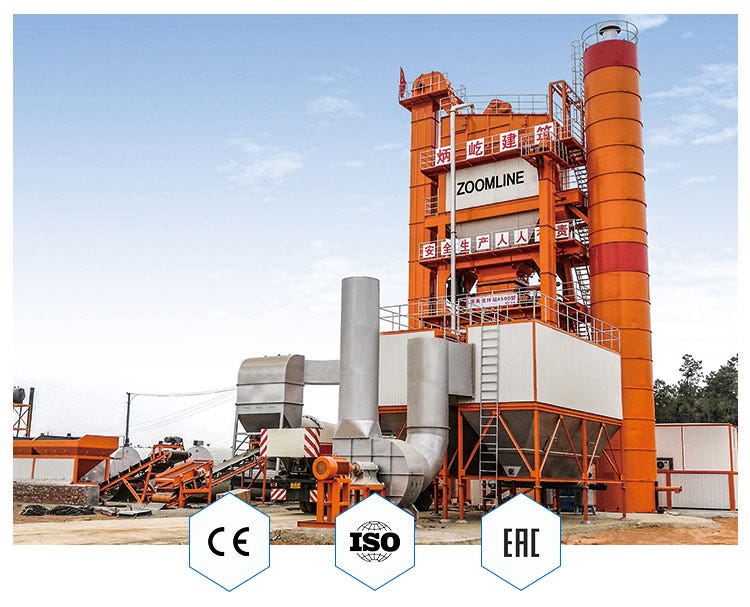 High Capacity ZAP-S240 Stationary Asphalt Mixing Plant, 240tph Asphalt ...