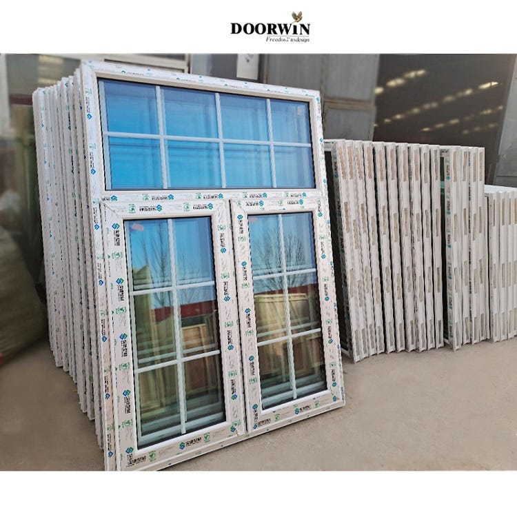 Doorwin PVC French Windows With Internal Grilles Design For House By ...